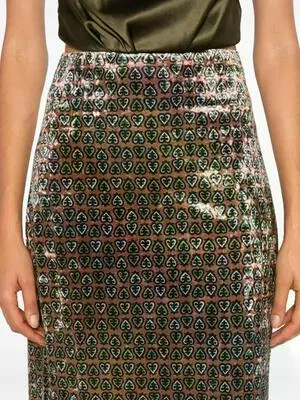 PIERRE-LOUIS MASCIA All-over Pattern Straight Hem Skirt