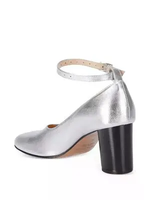 NICCOLO PASQUALETTI Tone Leather Ankle Strap Pumps