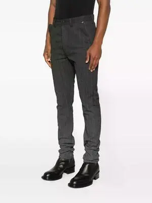 DEEPTI Button-fastening Trousers In Dark Herringbone