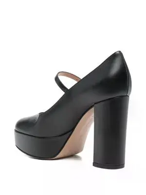 GIANVITO ROSSI 105mm Platform Strap Pumps
