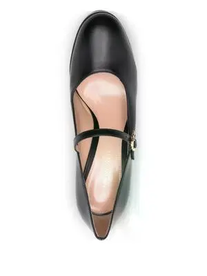 GIANVITO ROSSI 105mm Platform Strap Pumps