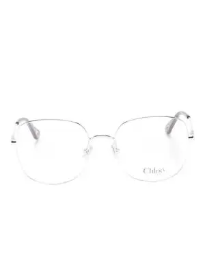 Chloé Square Frame Glasses - Silver