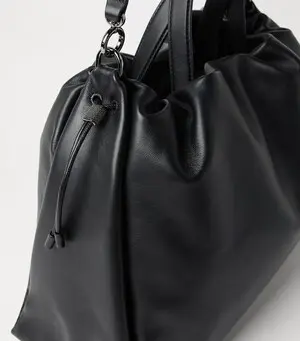 Brunello Cucinelli Large Leather Bucket Bag