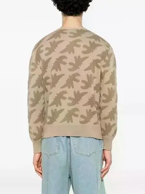 AGNES B. Dino-embroidered Cardigan