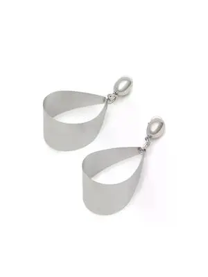 Isabel Marant Étoile Felice Textured Pendant Earrings - Silver