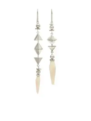 Isabel Marant Étoile Ida Asymmetric Drop Earrings - Silver