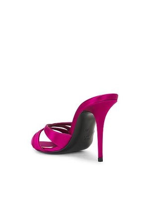 Saint Laurent Chandelle Mule Sandal - Smashed Prune