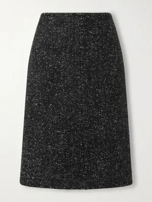 THE ROW Malva Wool Skirt - Gray