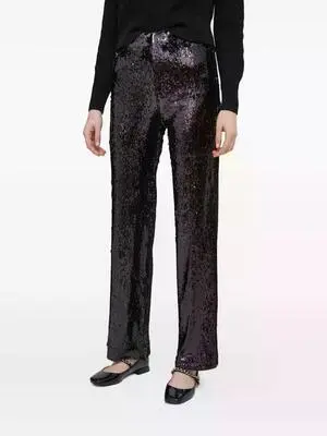BENETTON Sequin Embellished High Waist Trousers