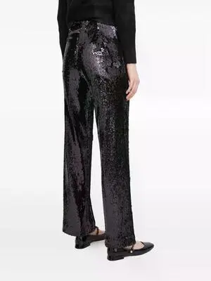 BENETTON Sequin Embellished High Waist Trousers