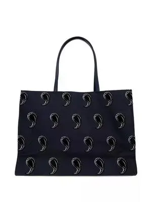 Tory Burch Ella Paisley-pattern Double T Motif Tote Bag