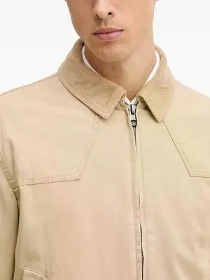 BENETTON Corduroy Collar Zip Jacket
