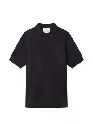 MARANT Afko Embroidered Polo Shirt - Blue