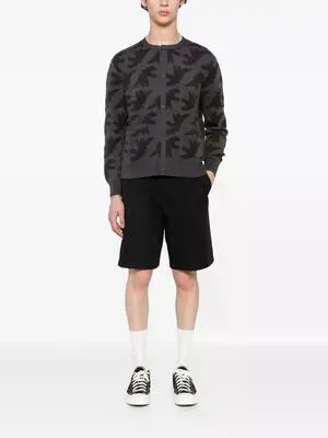 AGNES B. Dino Embroidered Cardigan