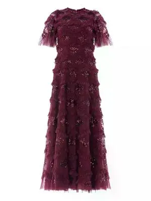 NEEDLE & THREAD Daisy Ruffled Midi Dress