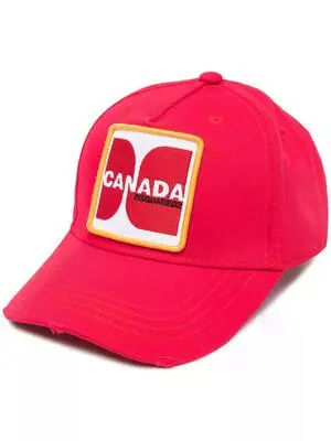 Dsquared2 Logo Patch Baseball Cap - Red