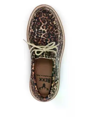 BEKK Leopard-print Derby Shoes