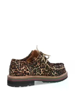 BEKK Leopard-print Derby Shoes