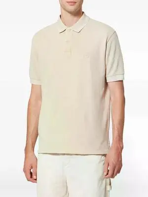 MARANT Afko Embroidered Polo Shirt - Neutrals