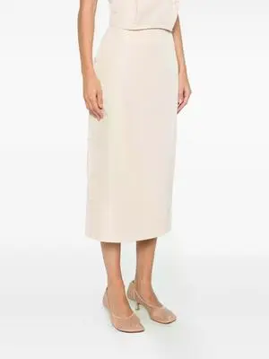 ST. AGNI Midi Skirt With Rear Slit