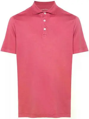 Fedeli Zero Jersey Polo Shirt - Red