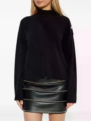 Versace Medusa Button High Neck Sweater
