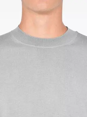 LOW BRAND Crew Neck Long Sleeve Sweater - Grey