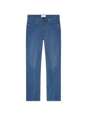 Givenchy Rear Logo Patch Cotton Trousers - Blue