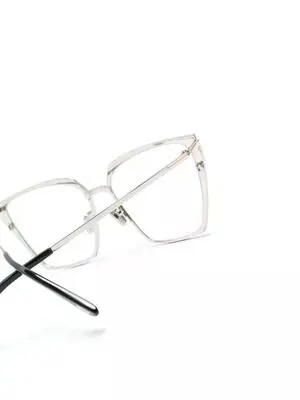 TOM FORD Butterfly Frame Eyeglasses - Silver