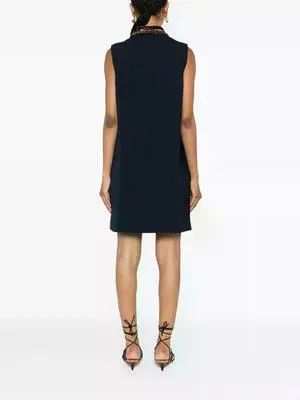 Fendi Sequined-trim Polo Minidress
