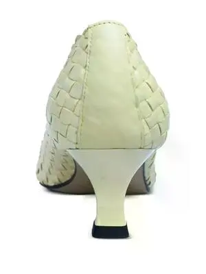 LA ROSE Carol Woven Design Pumps - Neutrals
