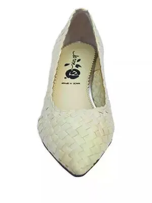 LA ROSE Carol Woven Design Pumps - Neutrals
