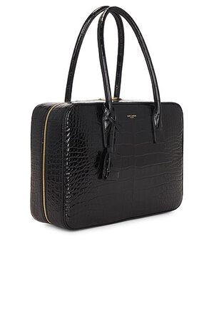 Saint Laurent Slp Bauletto Lizard Bag