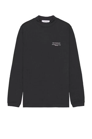 WHITESPACE Merino Mock Neck Baselayer T-shirt - Phantom