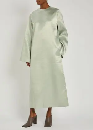 Calvin Klein Alba Satin Midi Dress
