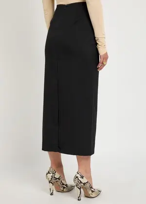 REFORMATION Twill Midi Skirt
