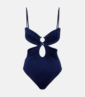 Johanna Ortiz Cutout One-piece Swimsuit - Blue