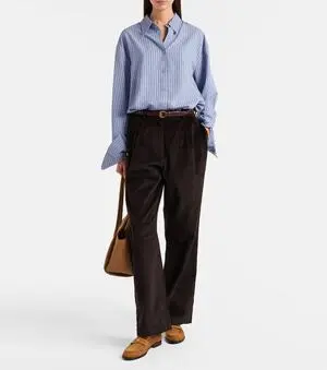 Tory Burch Suede Penny Loafers - Beige