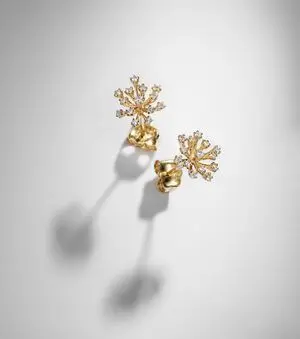 SYDNEY EVAN 14kt Diamond Burst Stud Earrings