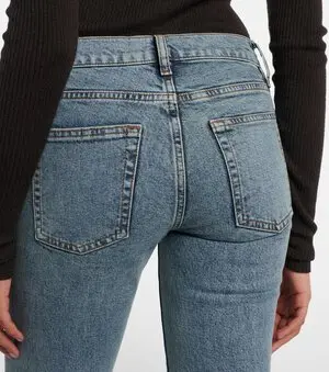 FRAME Le Pixie Low-rise Flared Jeans