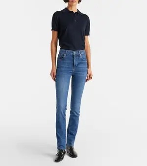 FRAME Pencil High-rise Slim Jeans