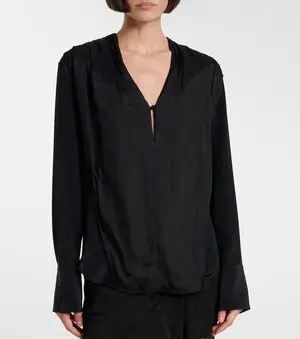 Victoria Beckham Silk Crepe De Chine Blouse