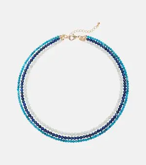 JENNIFER BEHR Beaded Layered Necklace - Blue