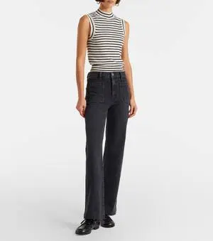 FRAME Arrow High-rise Bootcut Jeans