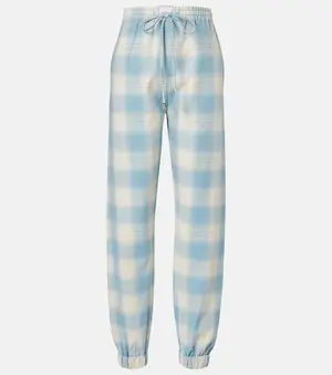 Checked Sweatpants For Women