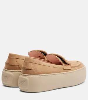 ROGER VIVIER Viv' Up Suede Platform Loafers