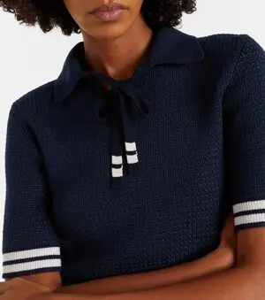 Thom Browne Silk-blend Polo Shirt
