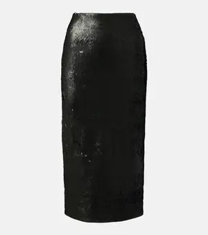 EMILIA WICKSTEAD Bethan Sequined Pencil Skirt
