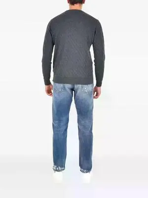 LOW BRAND Crew Neck Long Sleeve Knitted Top