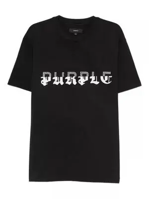 PURPLE BRAND Short-sleeve T-shirt - Black